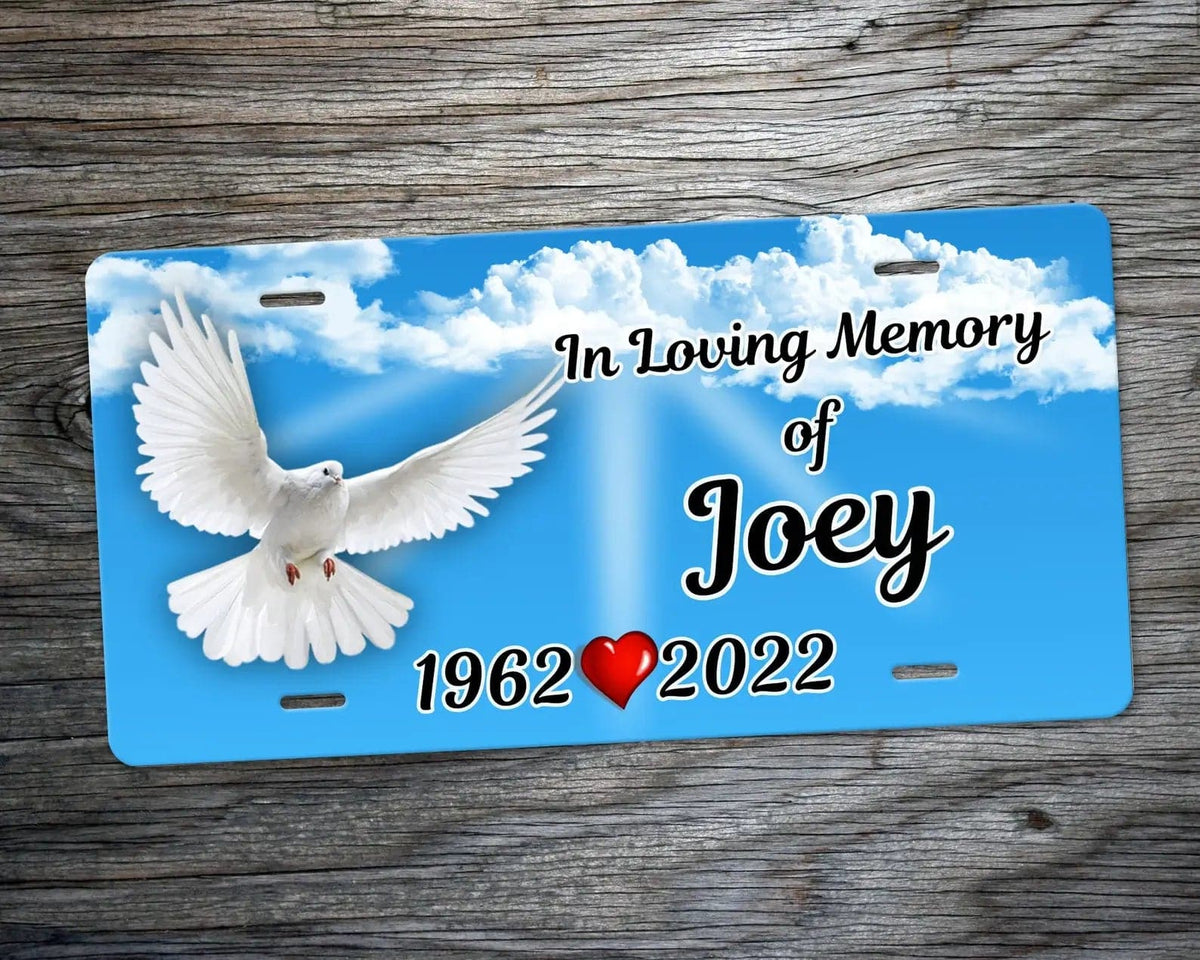 Memorial Personalized License Plate | In Memory License Plate | Sympat